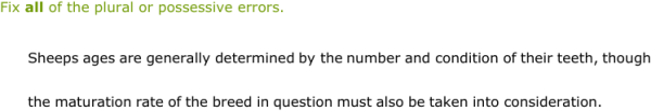 IXL - Identify and correct errors with plural and possessive nouns (Grade 12 English practice)