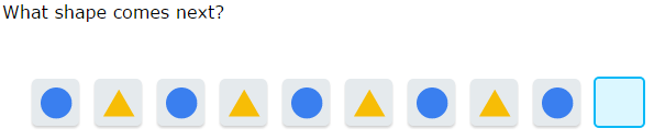 IXL - Find the next shape in a pattern (Grade 2 maths practice)