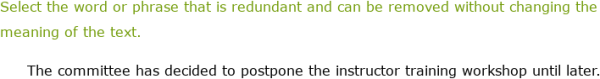 IXL - Remove redundant words or phrases (Grade 7 English practice)
