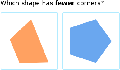 IXL - Compare sides and corners (Kindergarten maths practice)