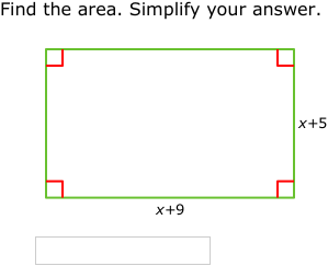 IXL - Multiply polynomials to find area (Grade 8 maths practice)