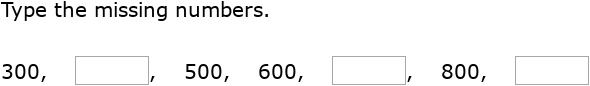 IXL - Sequences - count up and down by 100 (Grade 1 maths practice)