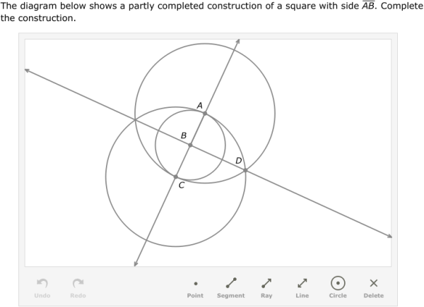 IXL - Construct a square (Grade 10 maths practice)