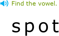 IXL - Find the vowel in the word (Kindergarten English practice)