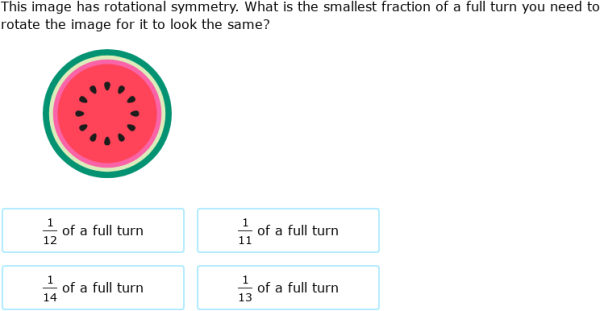IXL - Rotational symmetry (Grade 5 maths practice)