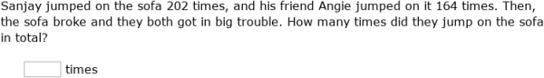 IXL - Addition word problems - up to three digits (Grade 2 maths practice)