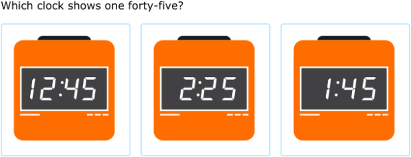 IXL - Match clocks and times (Grade 3 maths practice)