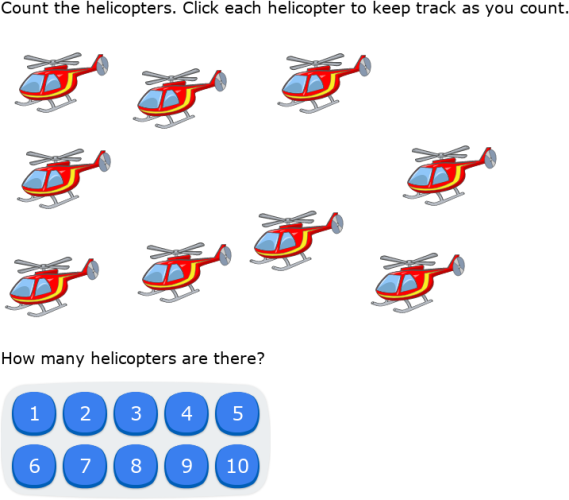 IXL - Learn to count - up to 10 (Preschool maths practice)
