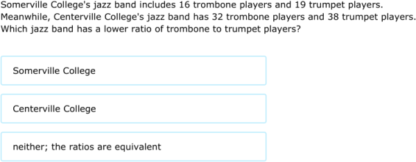 IXL - Compare ratios: word problems (Grade 7 maths practice)