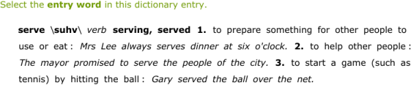 IXL - Use dictionary entries (Grade 5 English practice)