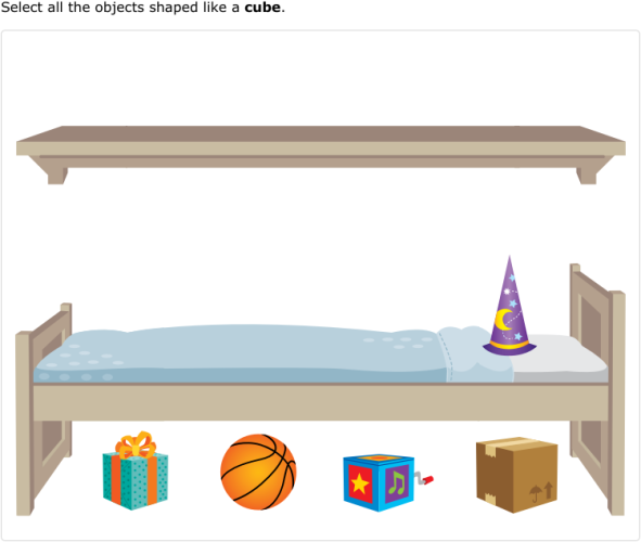 IXL - Shapes of everyday objects II (Grade 2 maths practice)