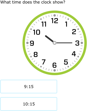 IXL - Match analogue clocks and times (Grade 2 maths practice)