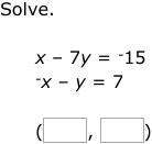 IXL - Solve simultaneous equations using any method (Grade 11 maths ...