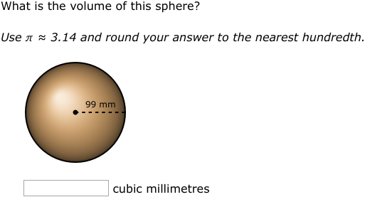 IXL - Surface area and volume of spheres (Grade 10 maths practice)