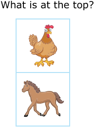 IXL - Top and bottom (Preschool maths practice)