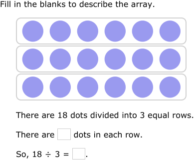 IXL - Write division sentences for arrays (Grade 3 maths practice)