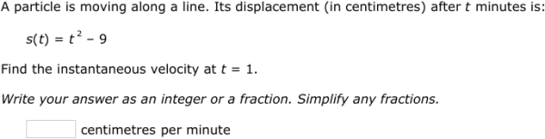 IXL - Velocity as a rate of change (Grade 12 maths practice)