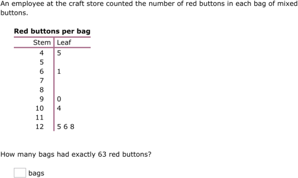 IXL - Interpret stem-and-leaf plots (Grade 5 maths practice)