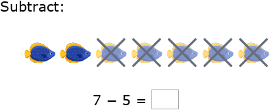 IXL - Subtract with pictures - numbers up to 10 (Kindergarten maths ...
