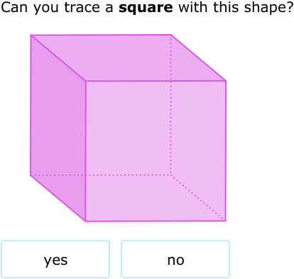 IXL - Identify shapes traced from solids (Kindergarten maths practice)