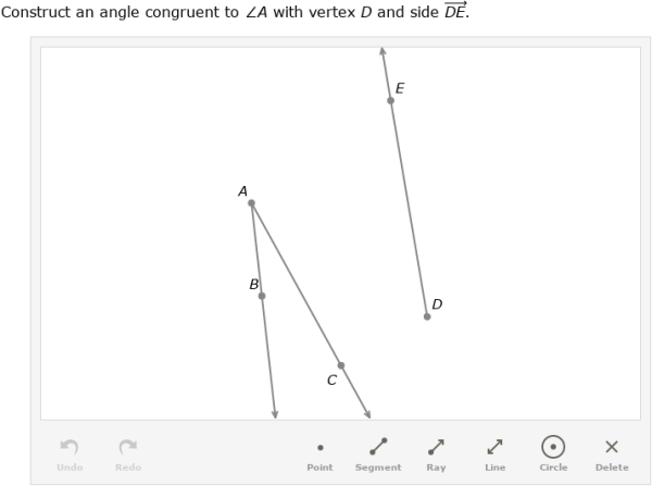IXL - Construct a congruent angle (Grade 9 maths practice)