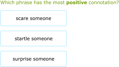 IXL - Positive and negative connotation (Grade 3 English practice)