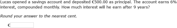 IXL - Compound interest: word problems (Grade 12 maths practice)