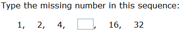IXL - Complete a geometric number pattern (Grade 4 maths practice)