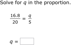 IXL - Solve proportions (Grade 8 maths practice)