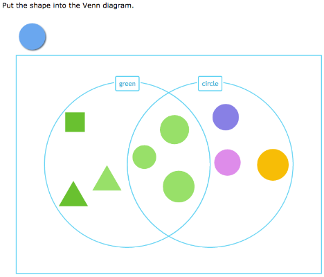IXL - Sort shapes into a Venn diagram (Grade 3 maths practice)