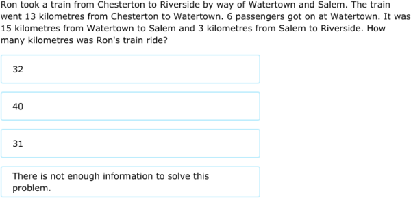 IXL - Word problems with extra or missing information (Grade 4 maths ...