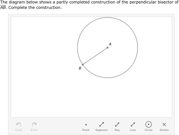 IXL - Construct the midpoint or perpendicular bisector of a segment (Grade 9 maths practice)