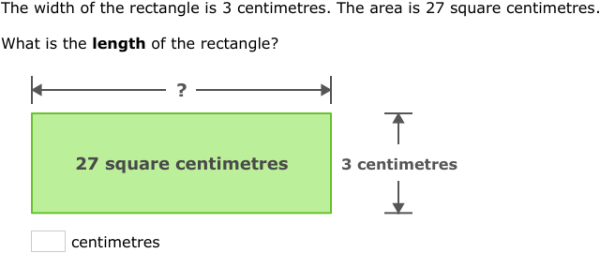 IXL - Find the missing side length of a rectangle (Grade 3 maths practice)