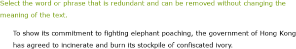 IXL - Remove redundant words or phrases (Grade 10 English practice)