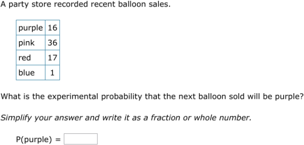 IXL - Experimental probability (Grade 10 maths practice)