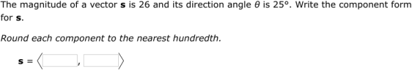 IXL - Find the component form of a vector from its magnitude and ...