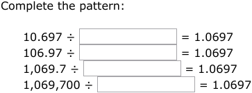 IXL - Decimal division patterns over increasing place values (Grade 5 ...