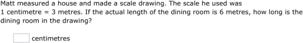 IXL - Scale drawings: word problems (Grade 6 maths practice)