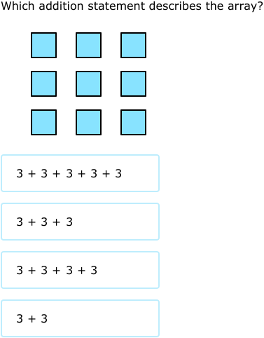 IXL - Identify repeated addition for arrays - sums to 10 (Grade 2 maths ...