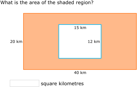 IXL - Area between two shapes (Grade 8 maths practice)