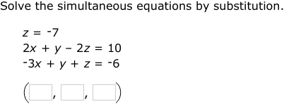IXL - Solve simultaneous equations in three variables using ...
