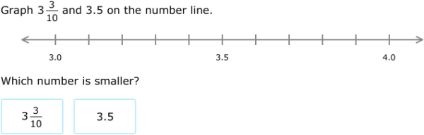 IXL - Compare decimals and fractions on number lines (Grade 5 maths ...