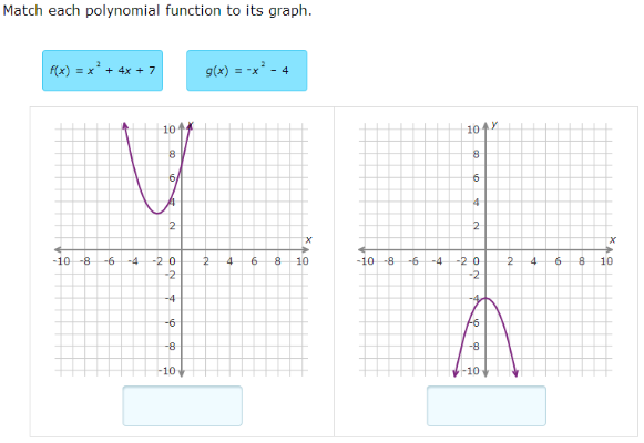 IXL - Match polynomials and graphs (Grade 12 maths practice)
