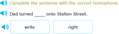 IXL - Use the correct homophone (Grade 2 English practice)