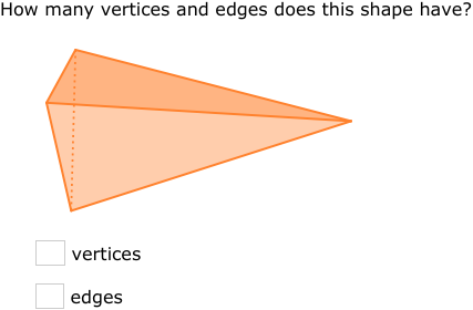IXL - Count vertices, edges and faces (Grade 2 maths practice)