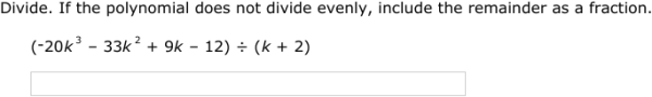 IXL - Divide polynomials using long division (Grade 11 maths practice)