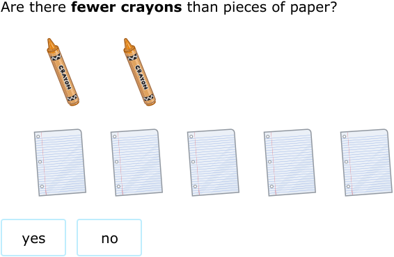 IXL - Fewer, more and same (Kindergarten maths practice)