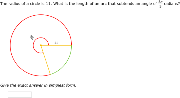 IXL - Radians and arc length (Grade 12 maths practice)