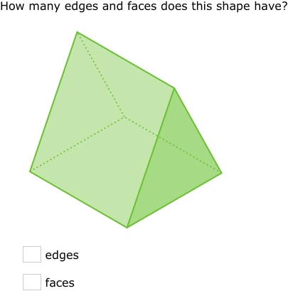 IXL - Count vertices, edges and faces (Grade 5 maths practice)