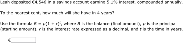 IXL - Compound interest (Grade 10 maths practice)